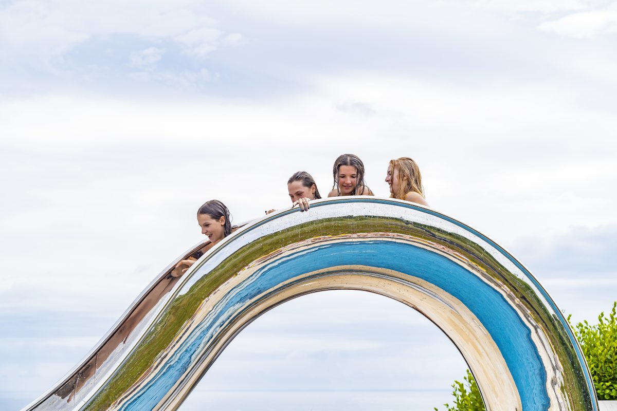 Easy Install Residential Pool Slide | Waha by Splinterworks